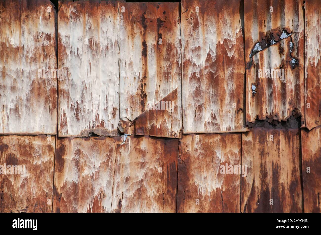 Corrugated steel fence panels hi-res stock photography and images - Alamy