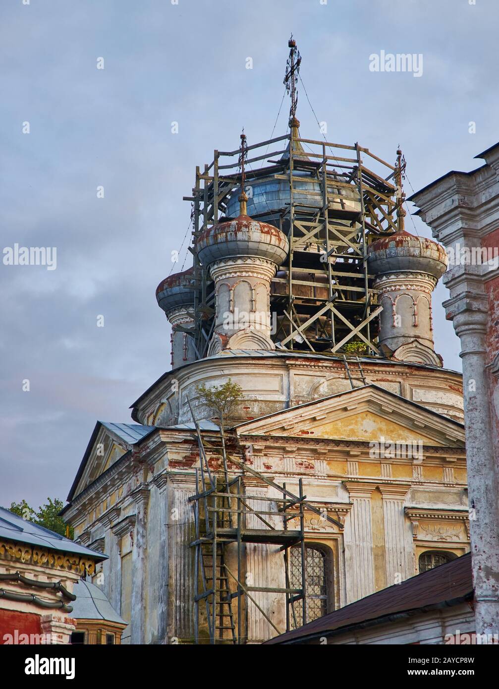 Ostashkov Orthodox cathedral Stock Photo - Alamy
