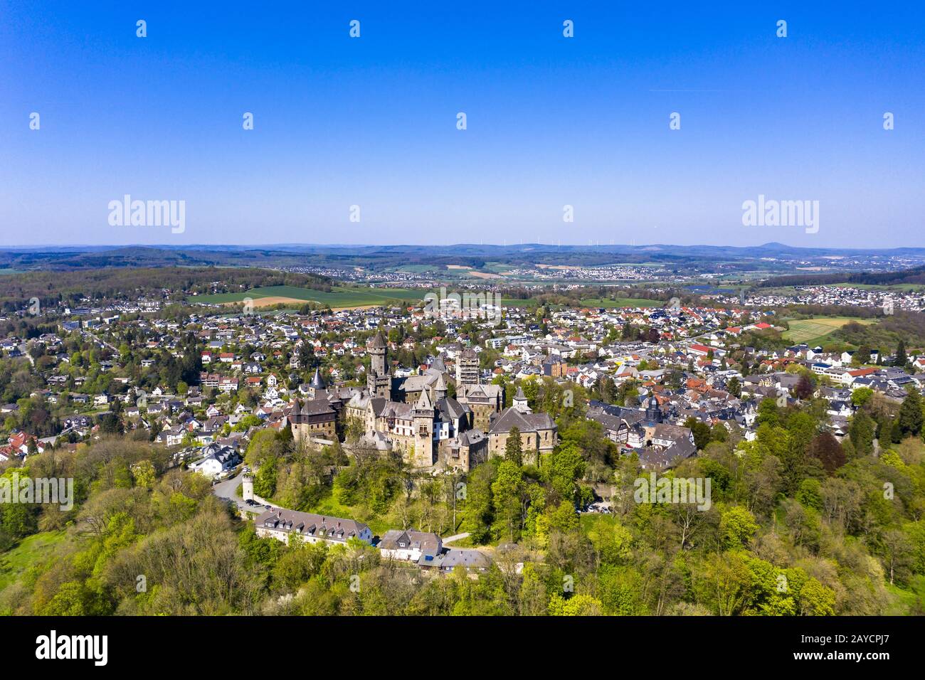Aerial view castle braunfels hi-res stock photography and images - Alamy