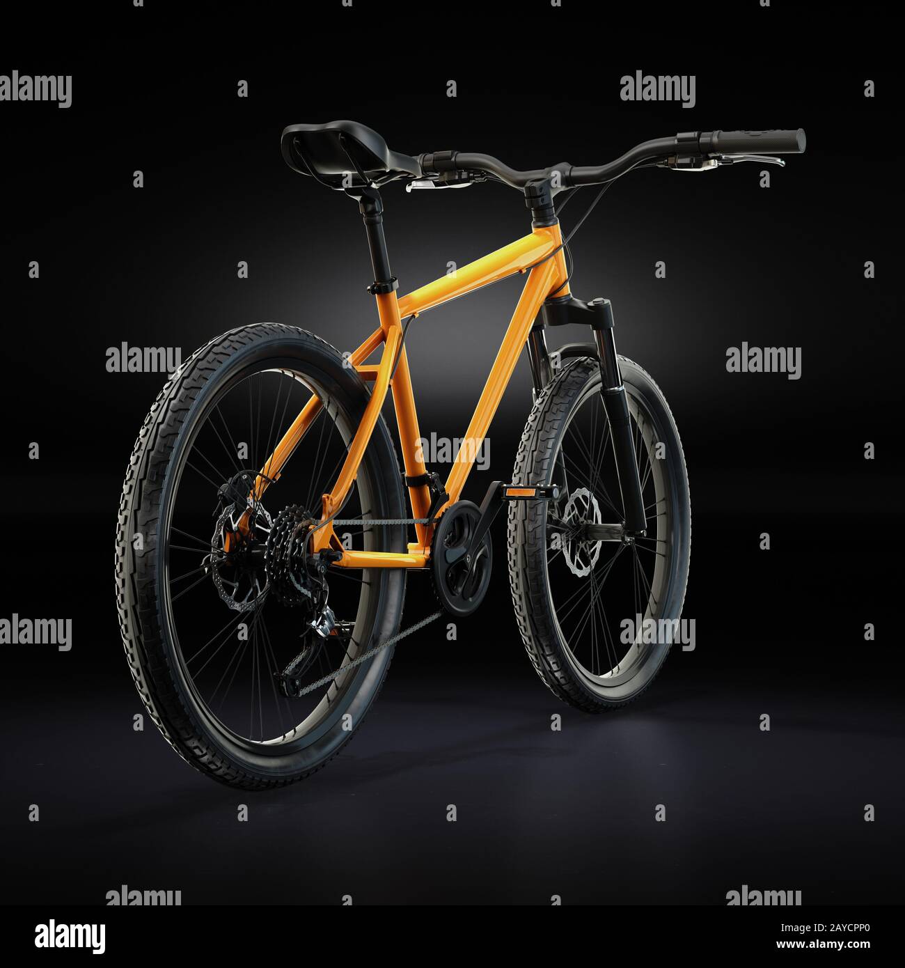 3D Rendering Mountain Bike Stock Photo - Alamy