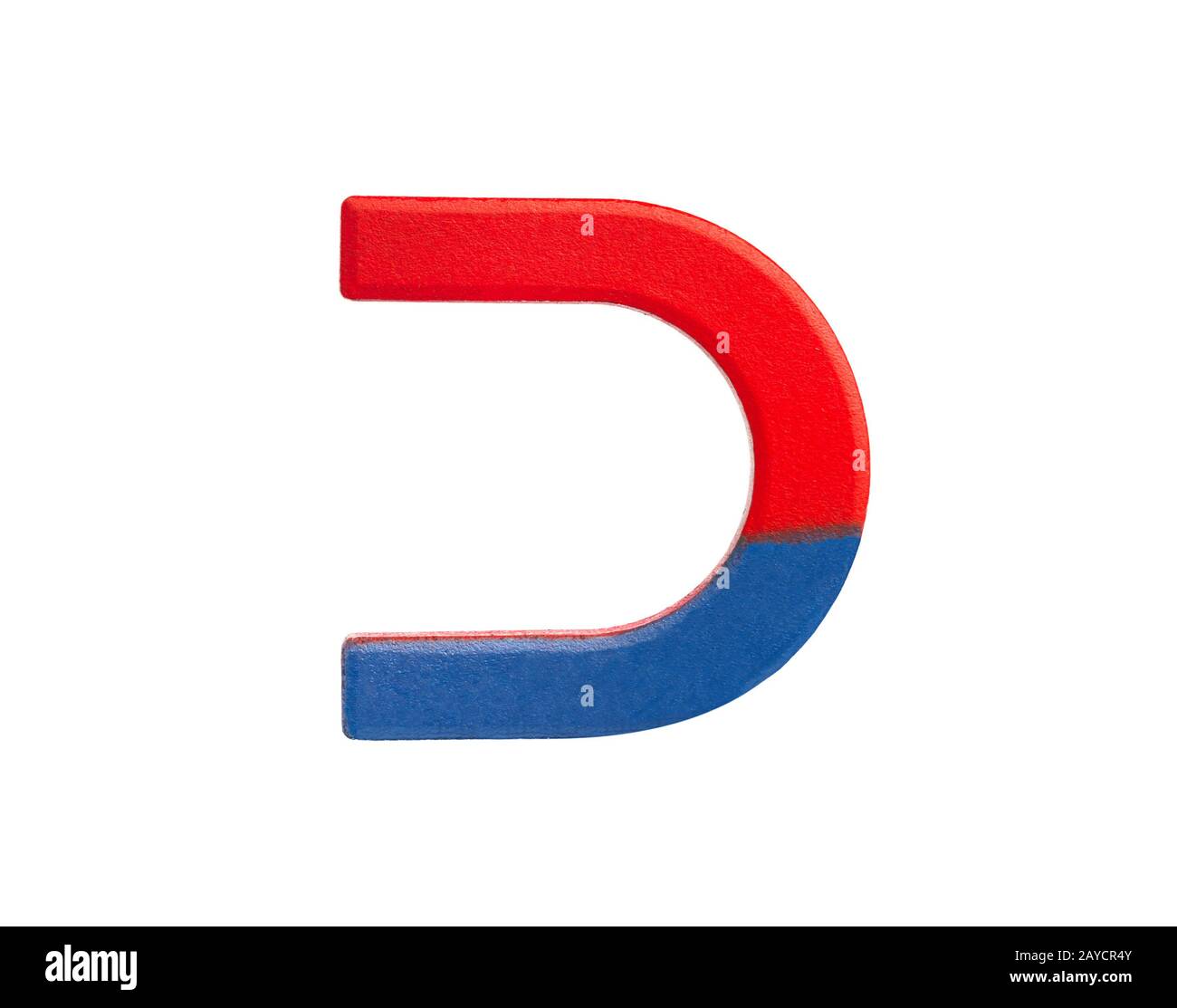Horseshoe red and blue magnet Stock Photo - Alamy
