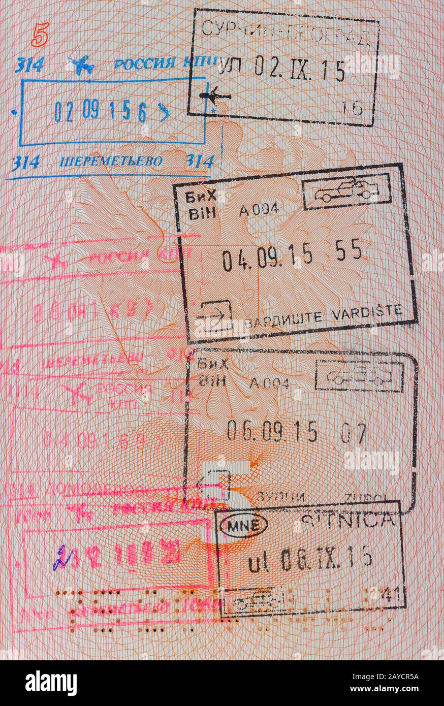 Passport stamp spain hi-res stock photography and images - Alamy