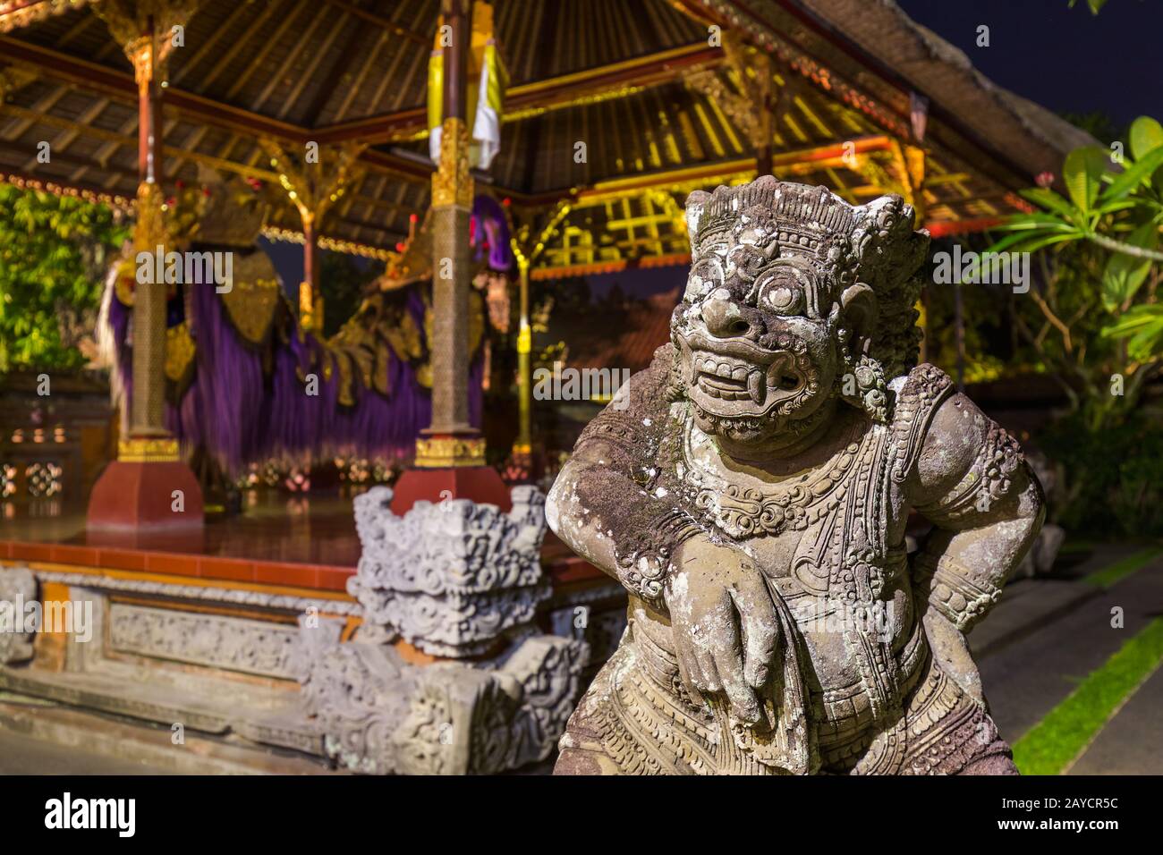 Temple in Ubud - Bali Island Indonesia Stock Photo - Alamy