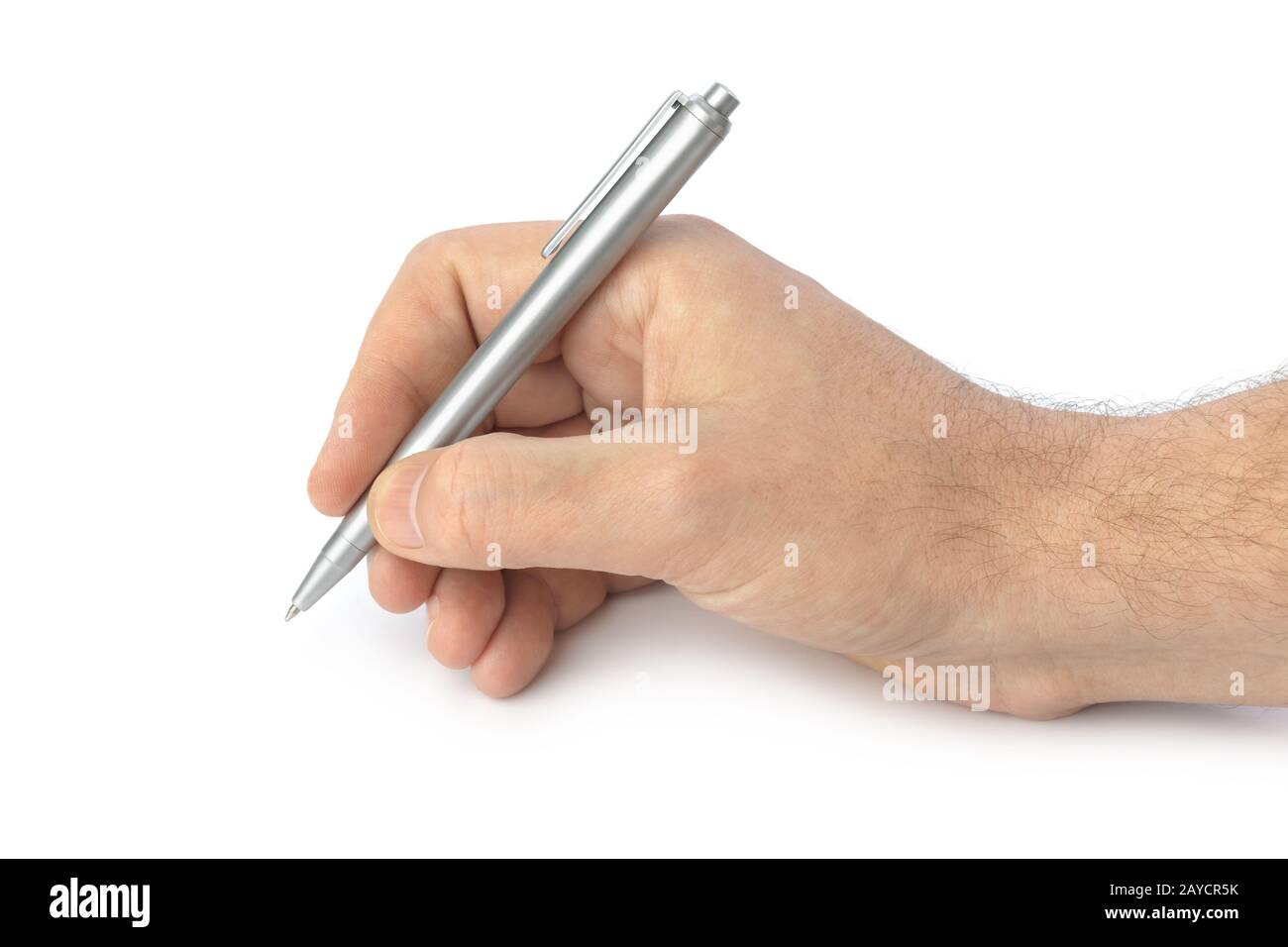 Pen in hand Stock Photo - Alamy