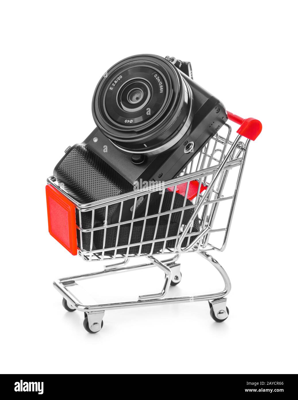 Digital shopping trolley Cut Out Stock Images & Pictures - Alamy