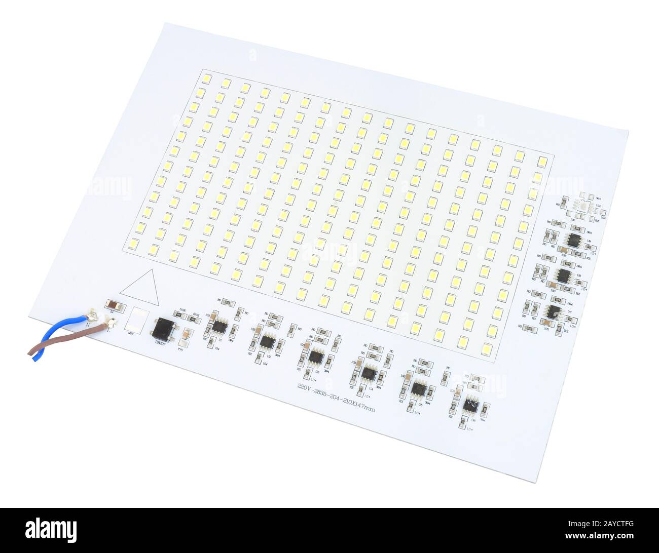 Mains voltage high intensity LED flood lighting circuit board isolated ...