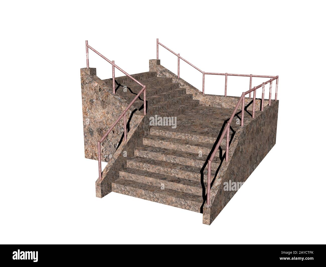 Metal staircase railing hi-res stock photography and images - Alamy