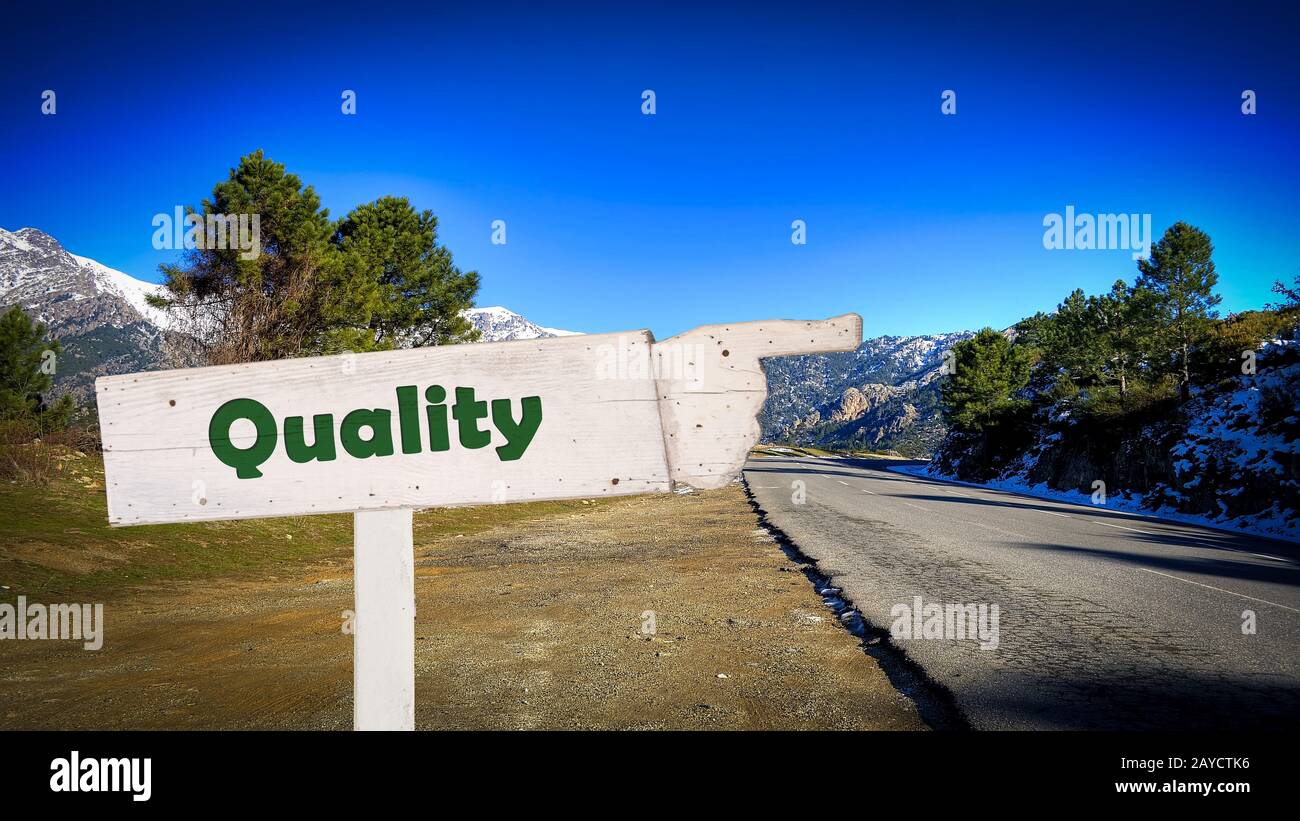 Street Sign to Quality Stock Photo - Alamy