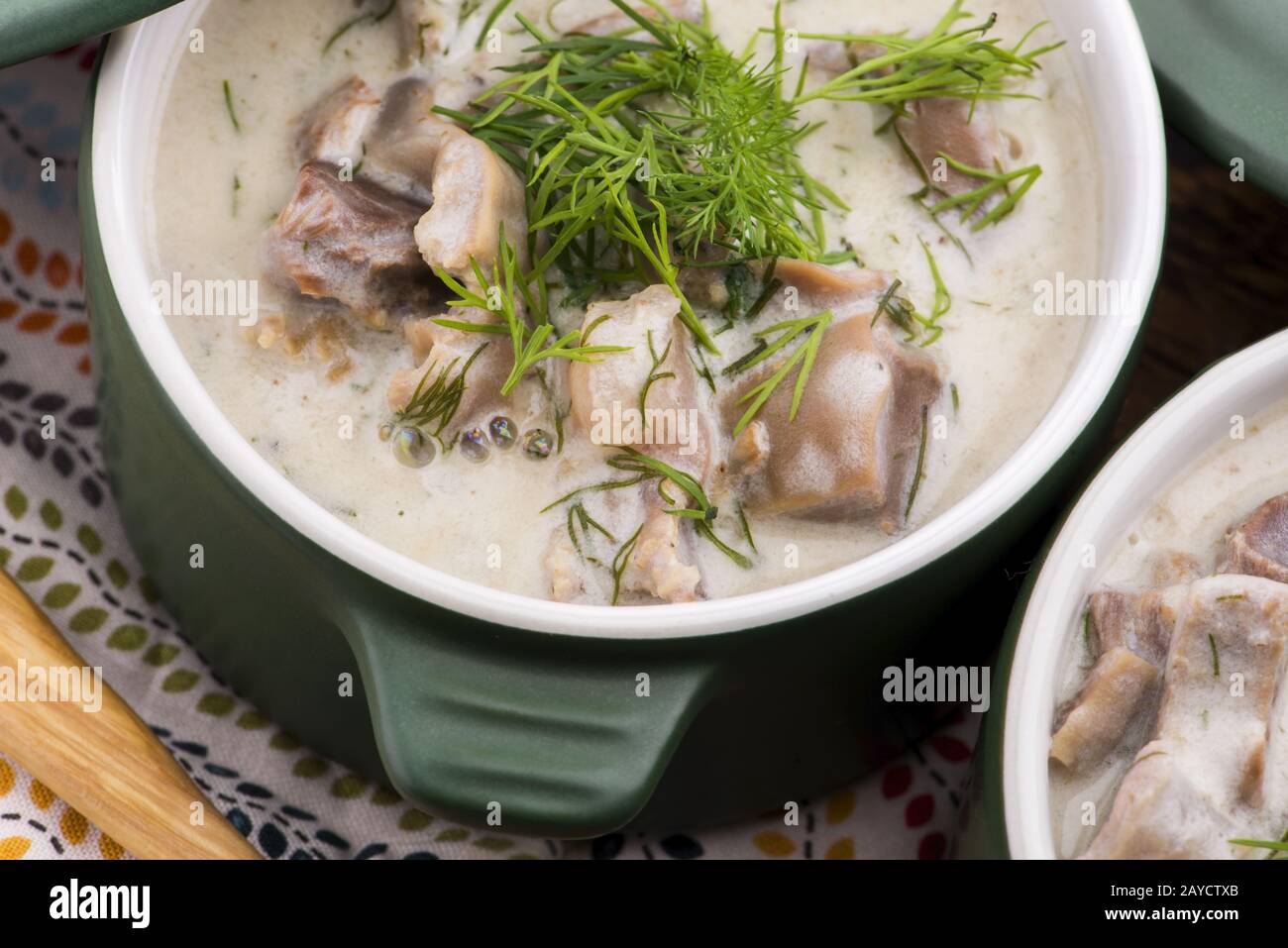 turkish traditional tripe soup; iskembe corbasi and offal soup Stock ...