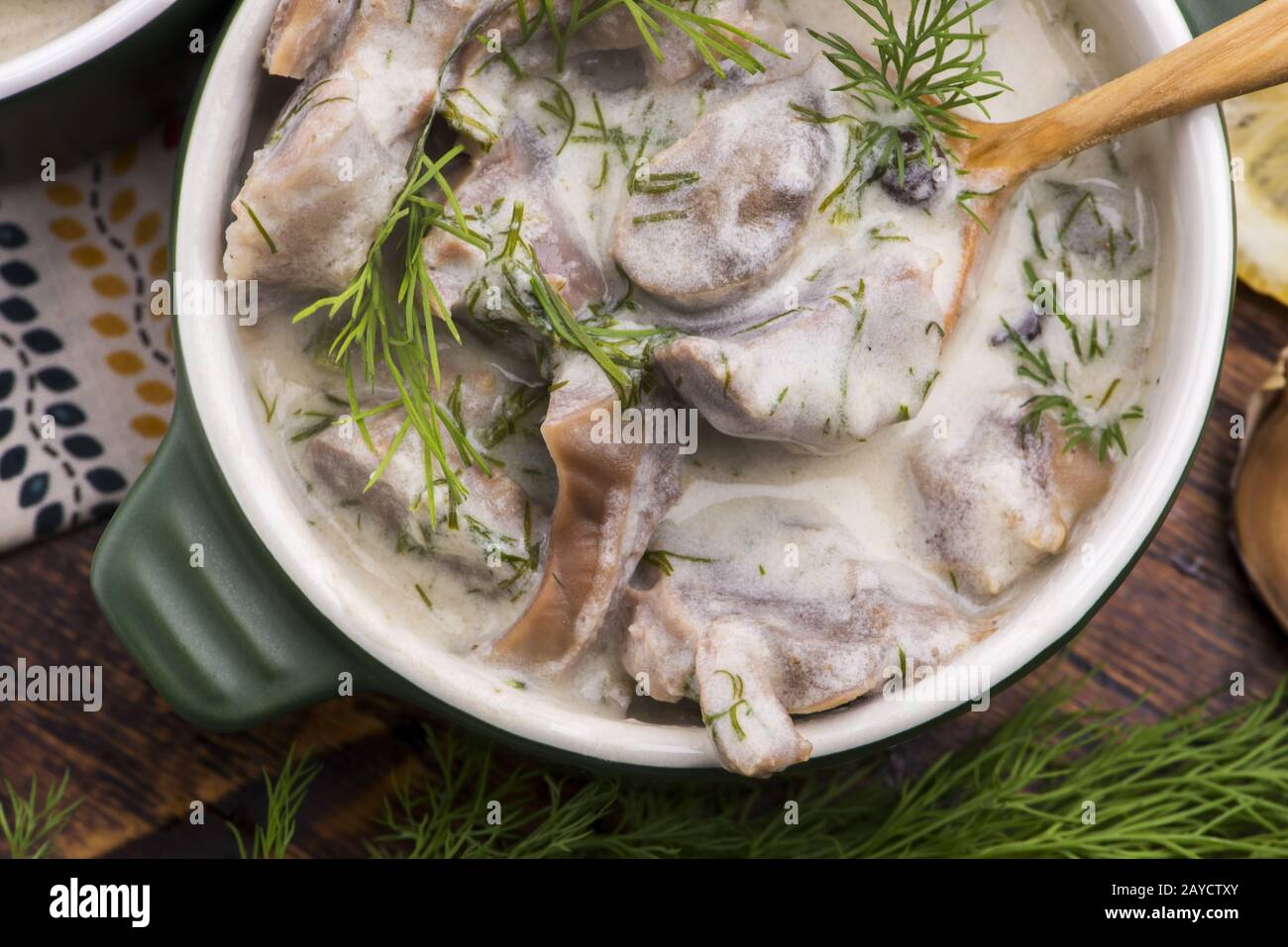 turkish traditional tripe soup; iskembe corbasi and offal soup Stock ...