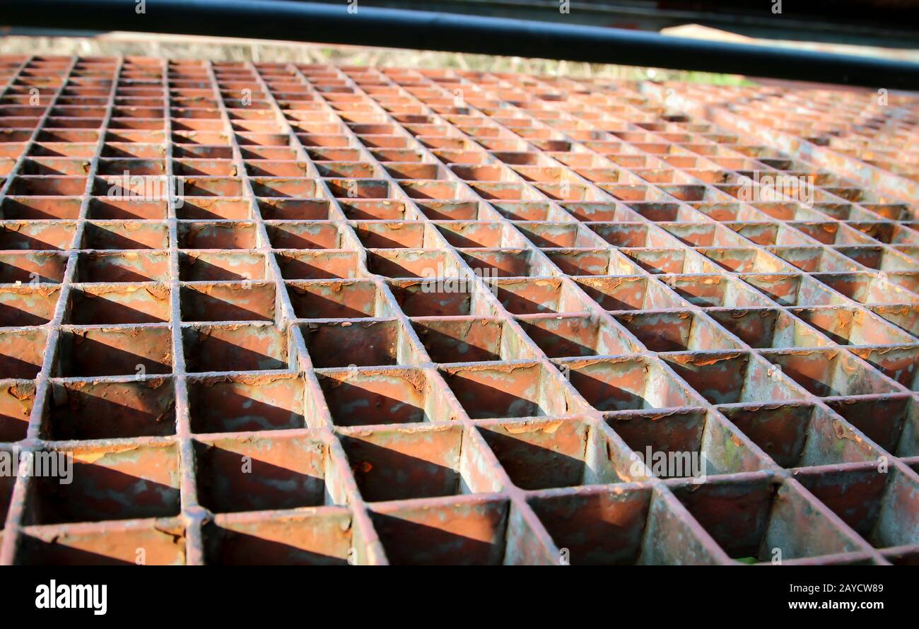an old rusty grate, grate Stock Photo - Alamy