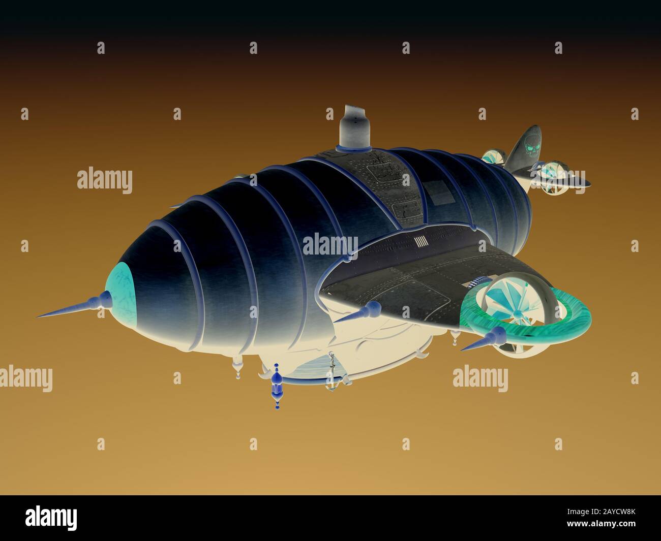 Steampunk Zeppelin Wallpaper