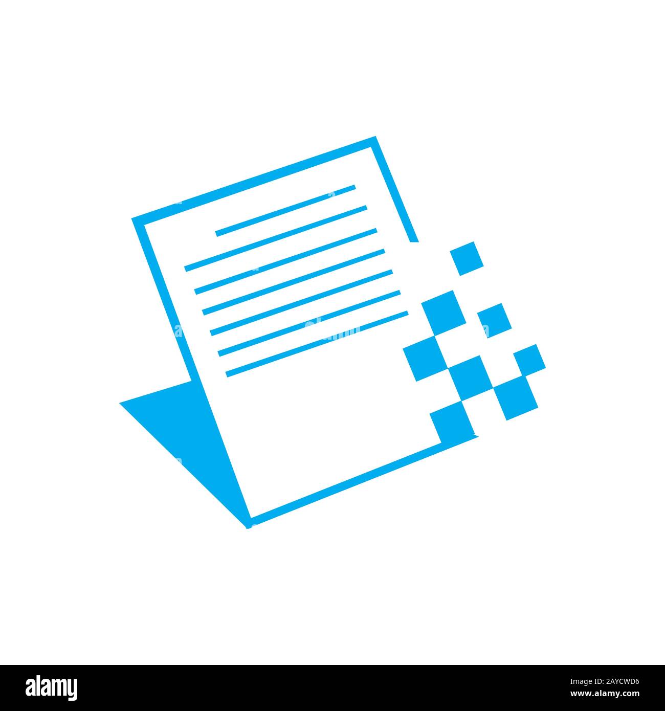 digital paper logo design vector icon symbol illustration Stock Vector ...