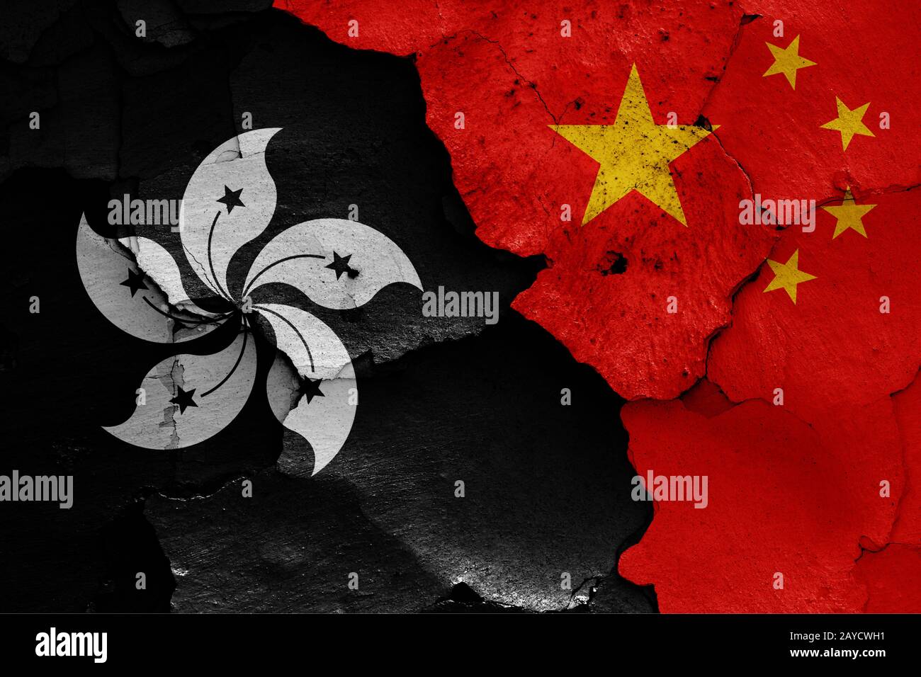 Black bauhinia flag hi-res stock photography and images - Alamy