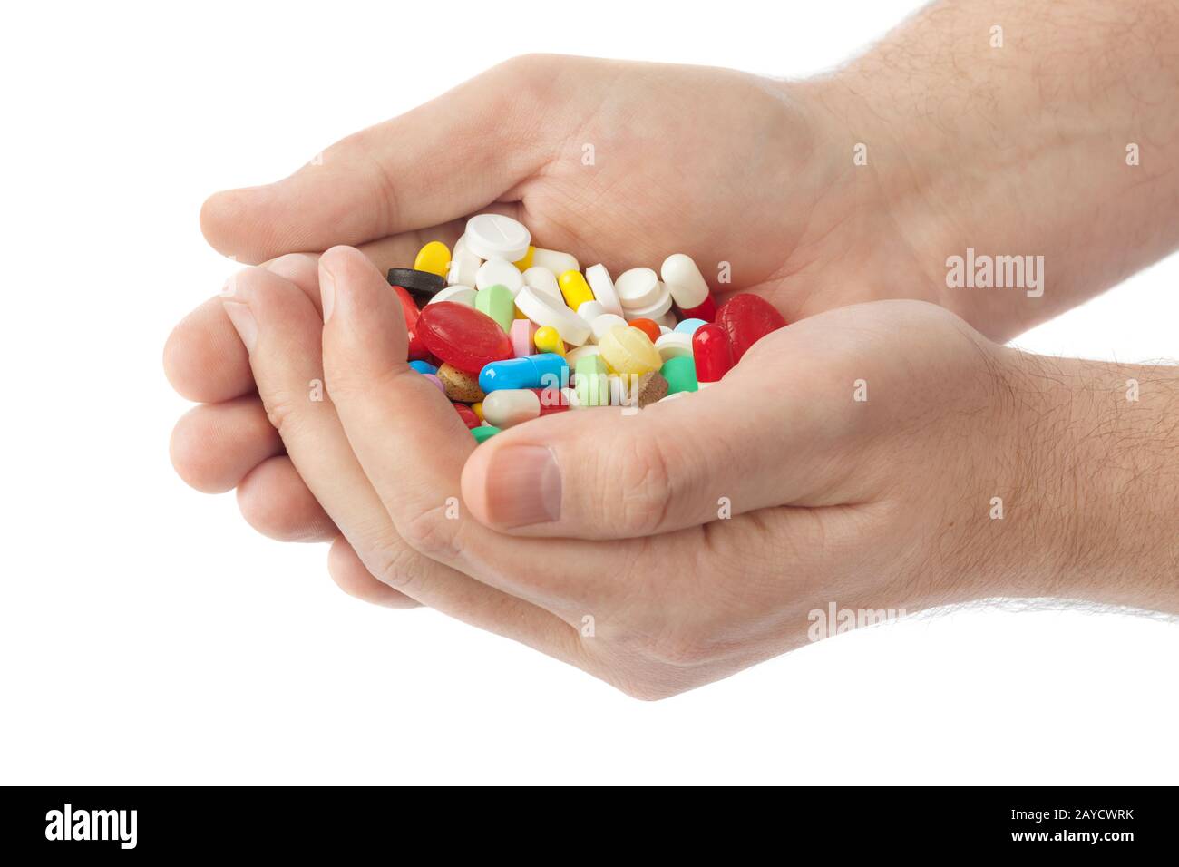 Hand holding stack of tablets hi-res stock photography and images - Alamy
