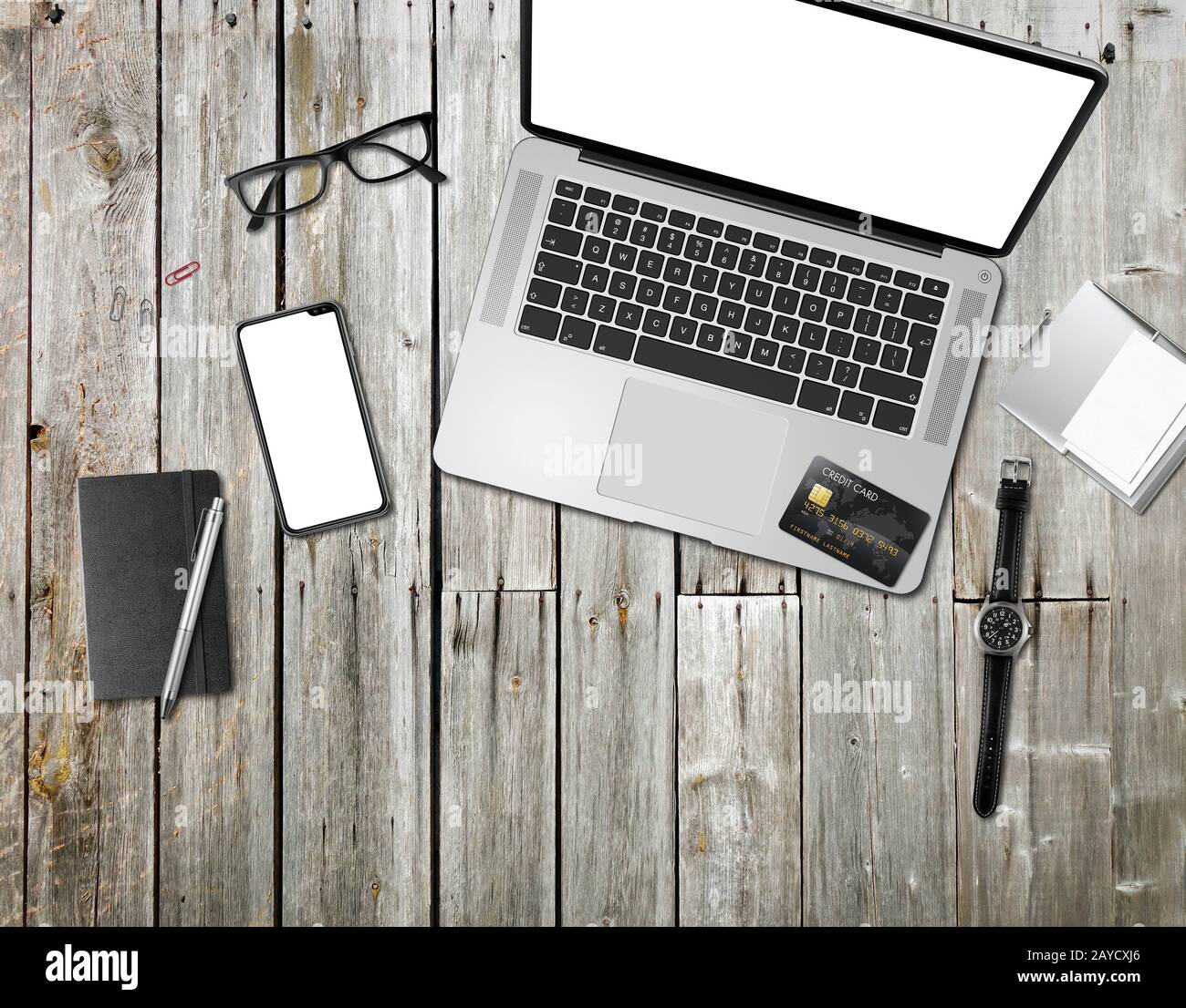 Old Office Desk Above View High Resolution Stock Photography and Images ...