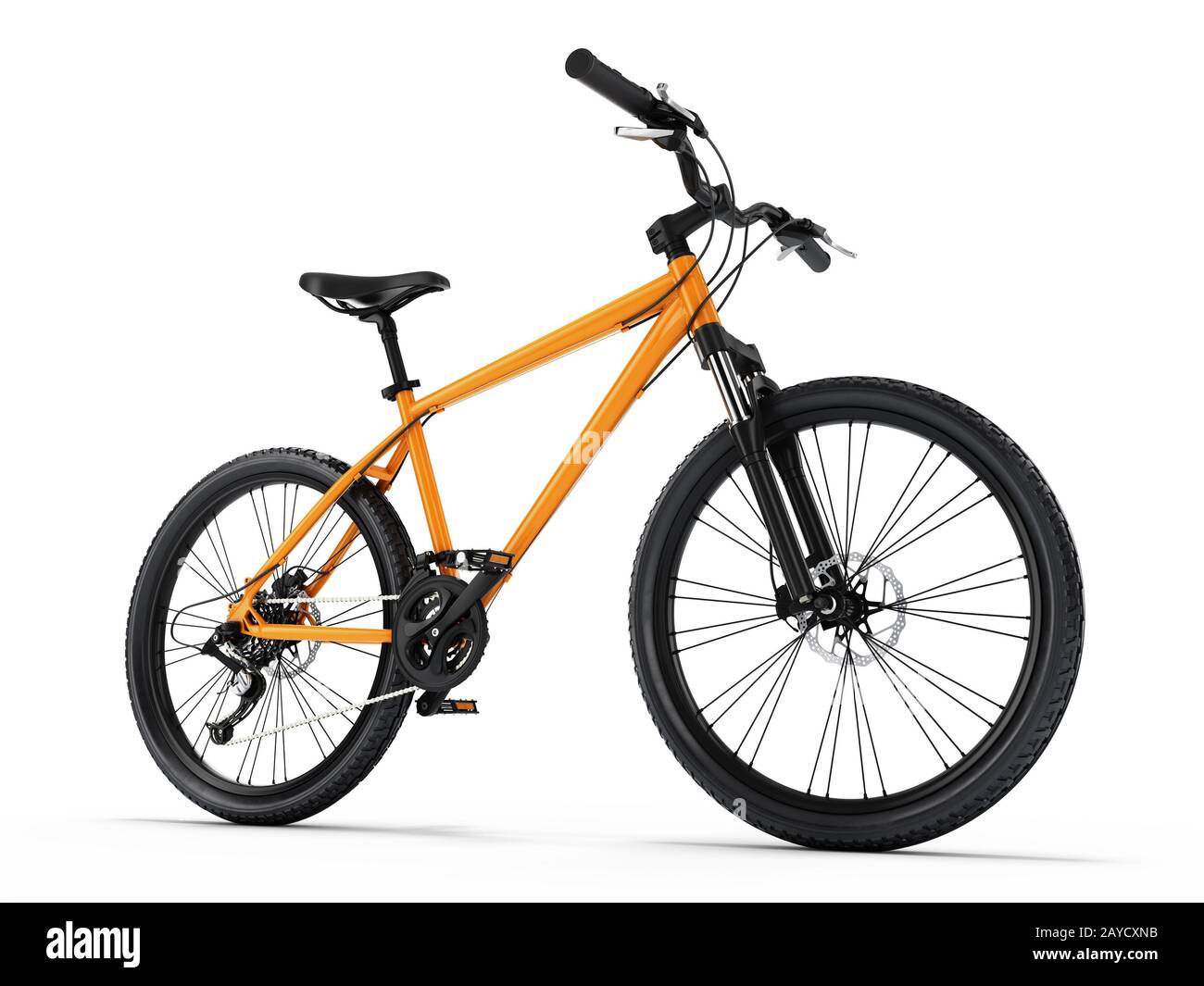 3D Rendering Mountain Bike Stock Photo - Alamy