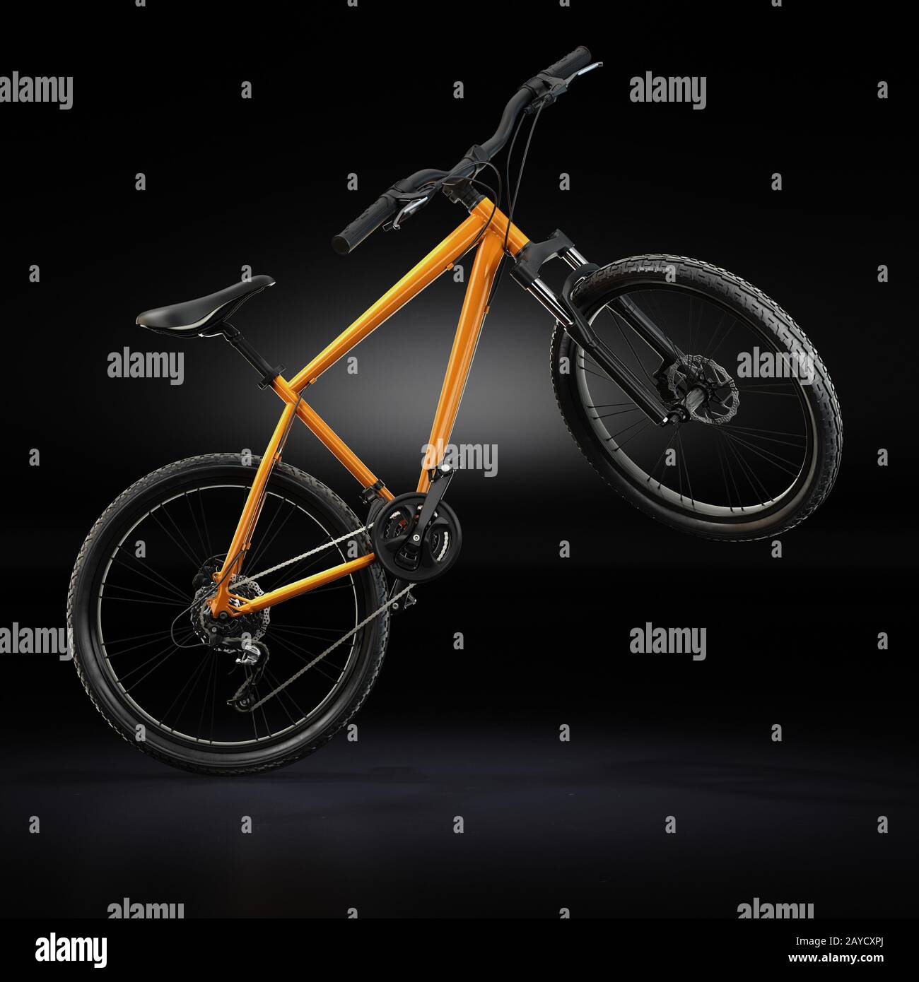 3D Rendering Mountain Bike Stock Photo - Alamy