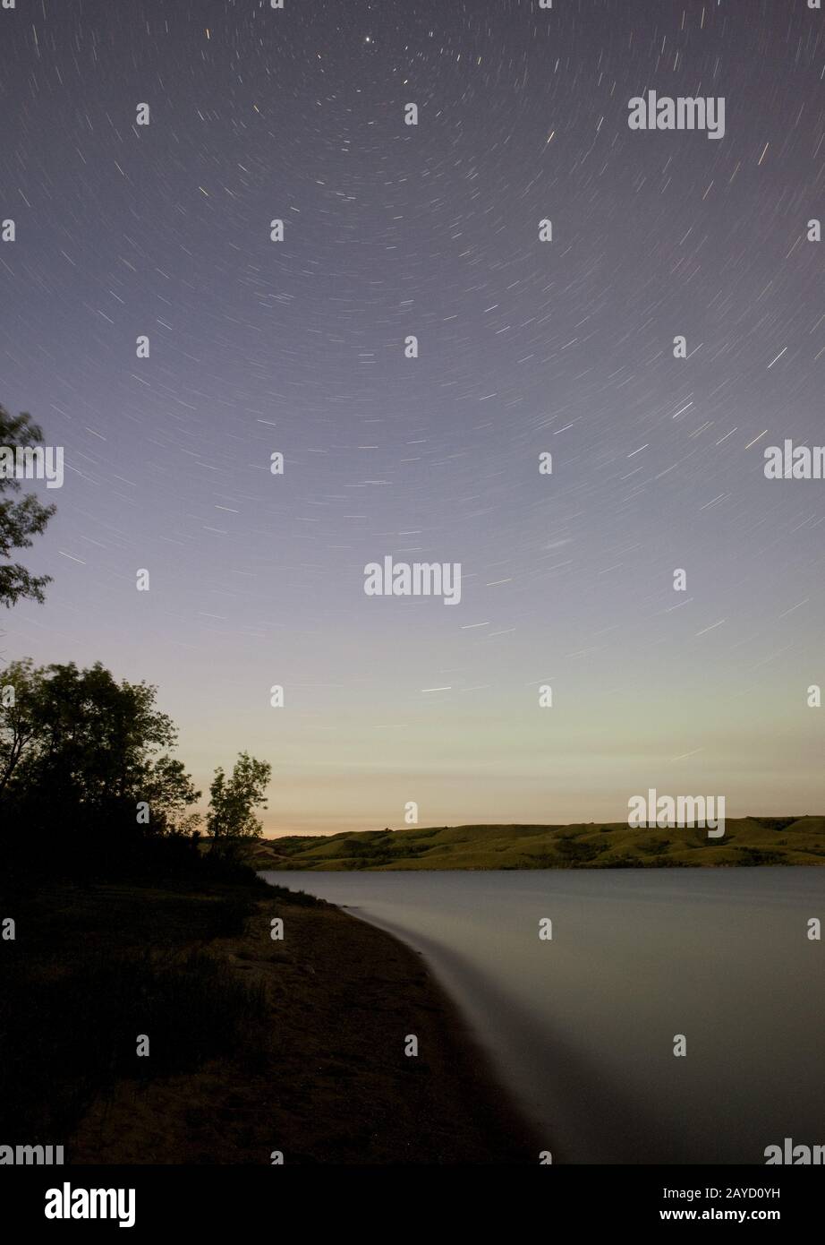 Northern star trails hi-res stock photography and images - Alamy
