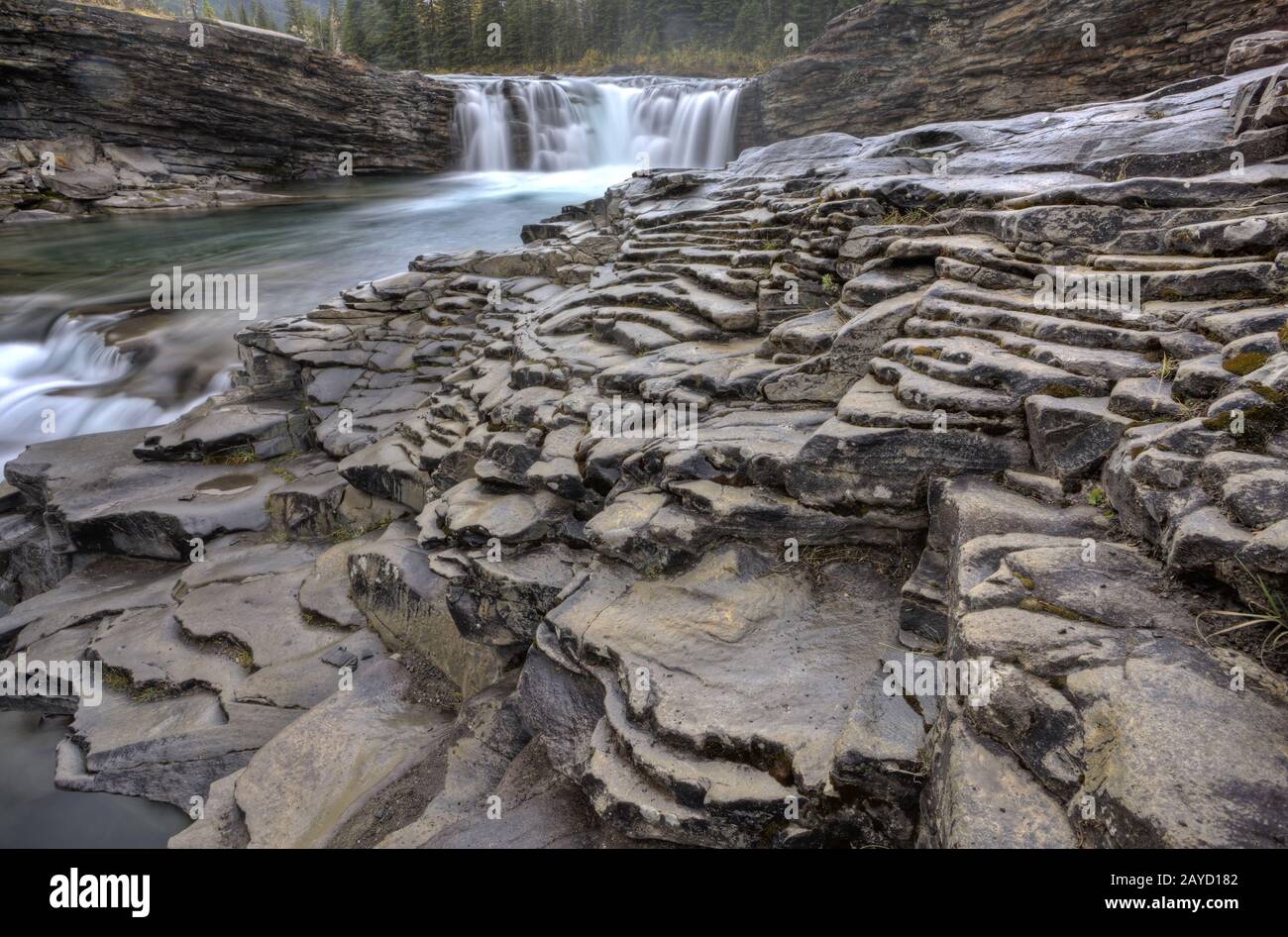 Sheep River Falls Allberta Stock Photo - Alamy