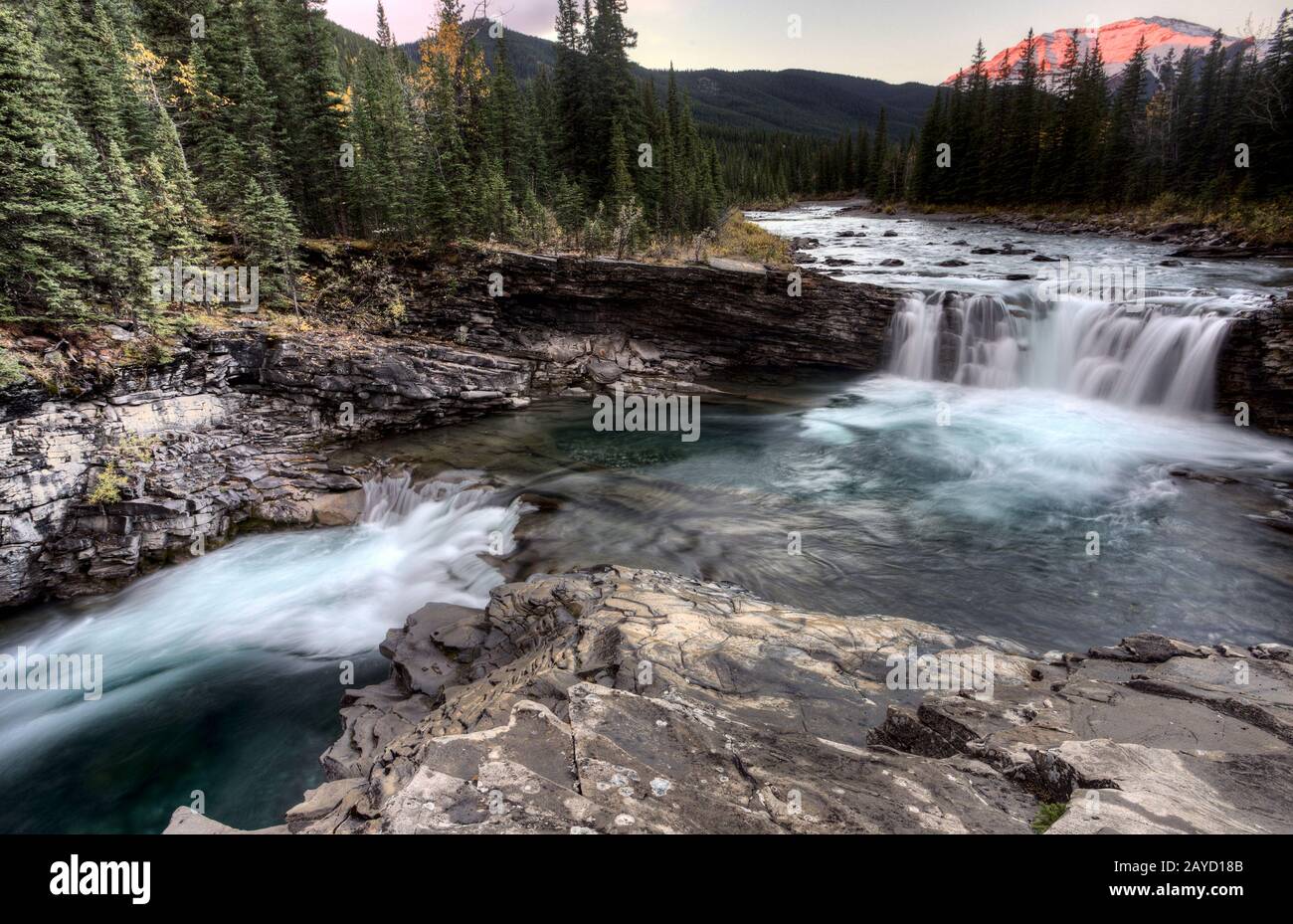 Sheep River Falls Allberta Stock Photo - Alamy