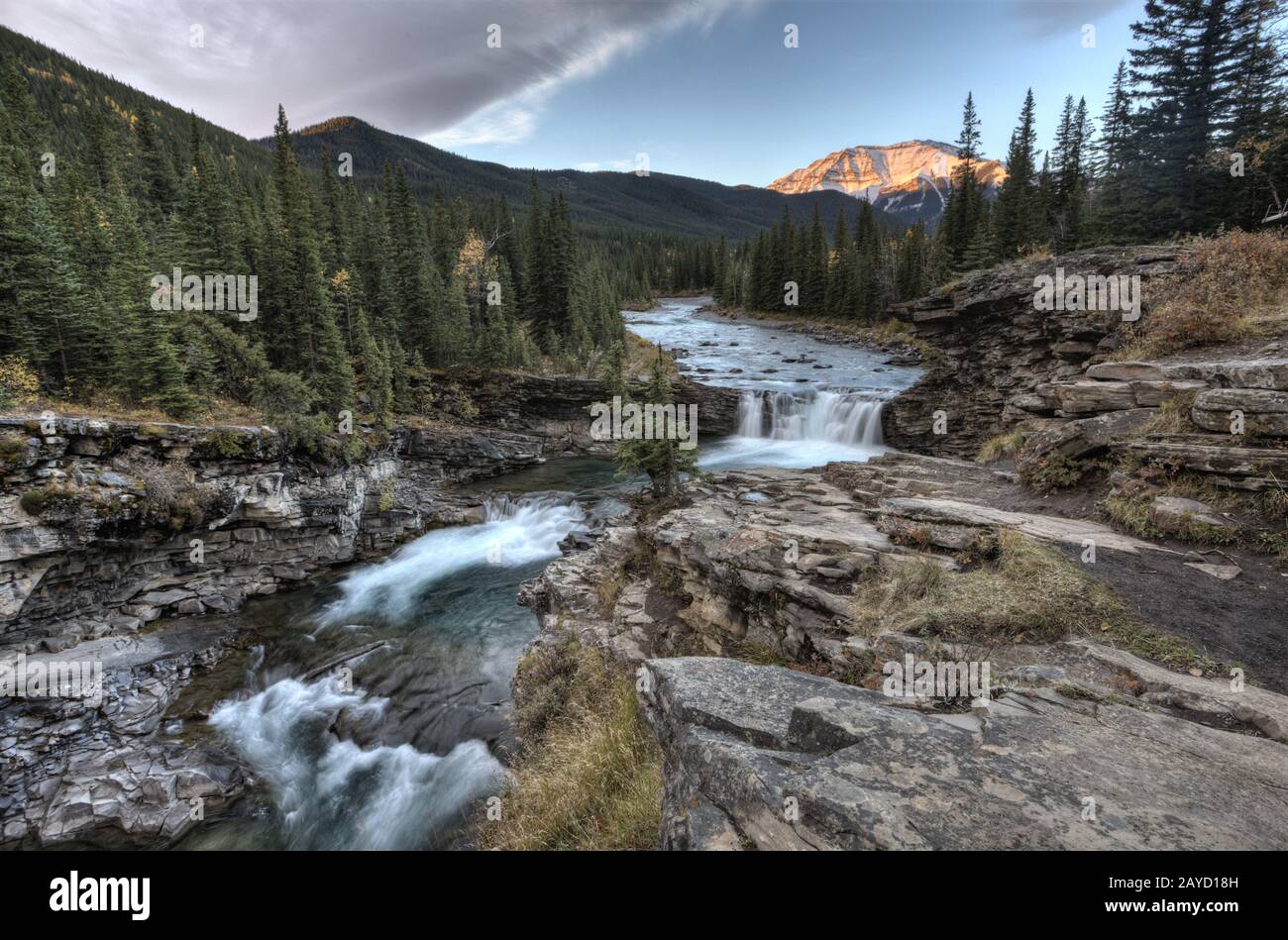 Sheep River Falls Allberta Stock Photo - Alamy