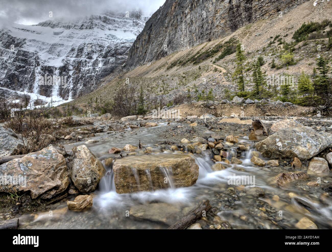 mount edith cavell Stock Photo - Alamy