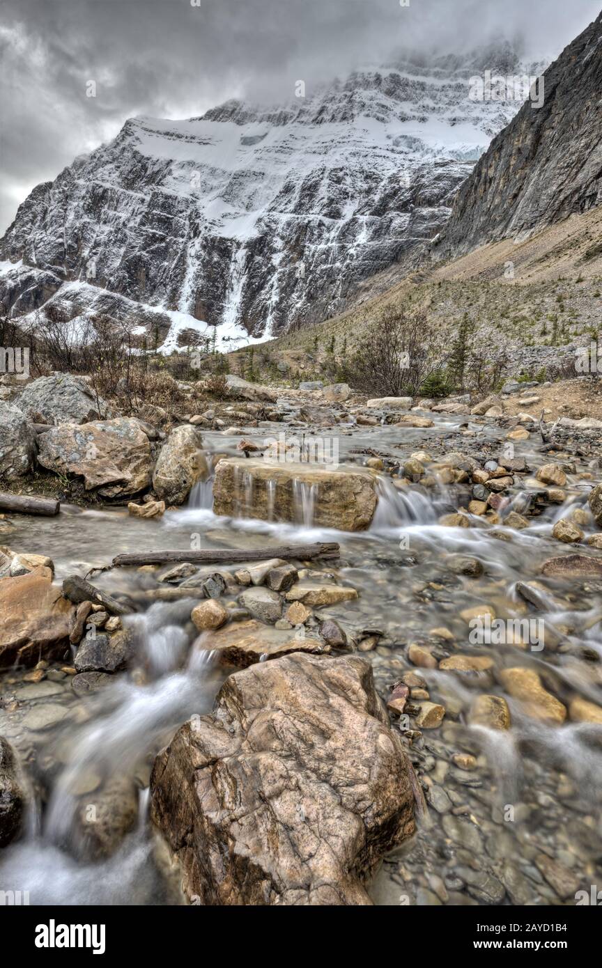 mount edith cavell Stock Photo - Alamy