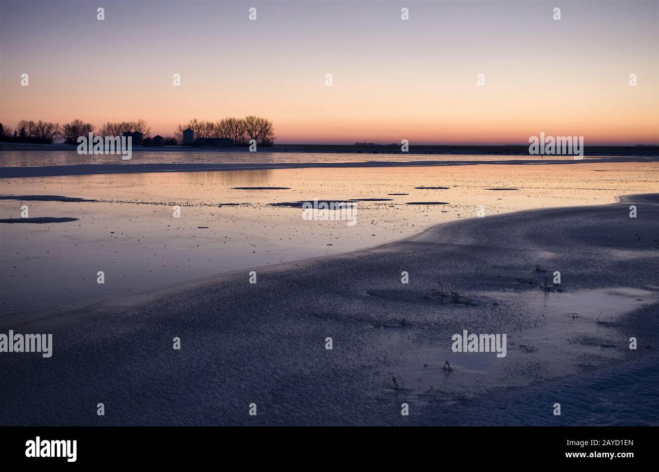 Ice Forming On Lake Stock Photo Alamy