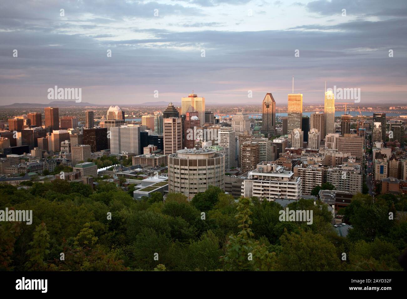 Panoramic Photo Montreal city Stock Photo - Alamy