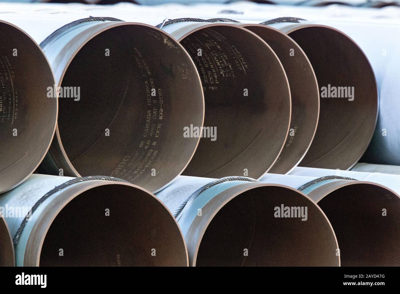 Stacked pipe hi-res stock photography and images - Alamy