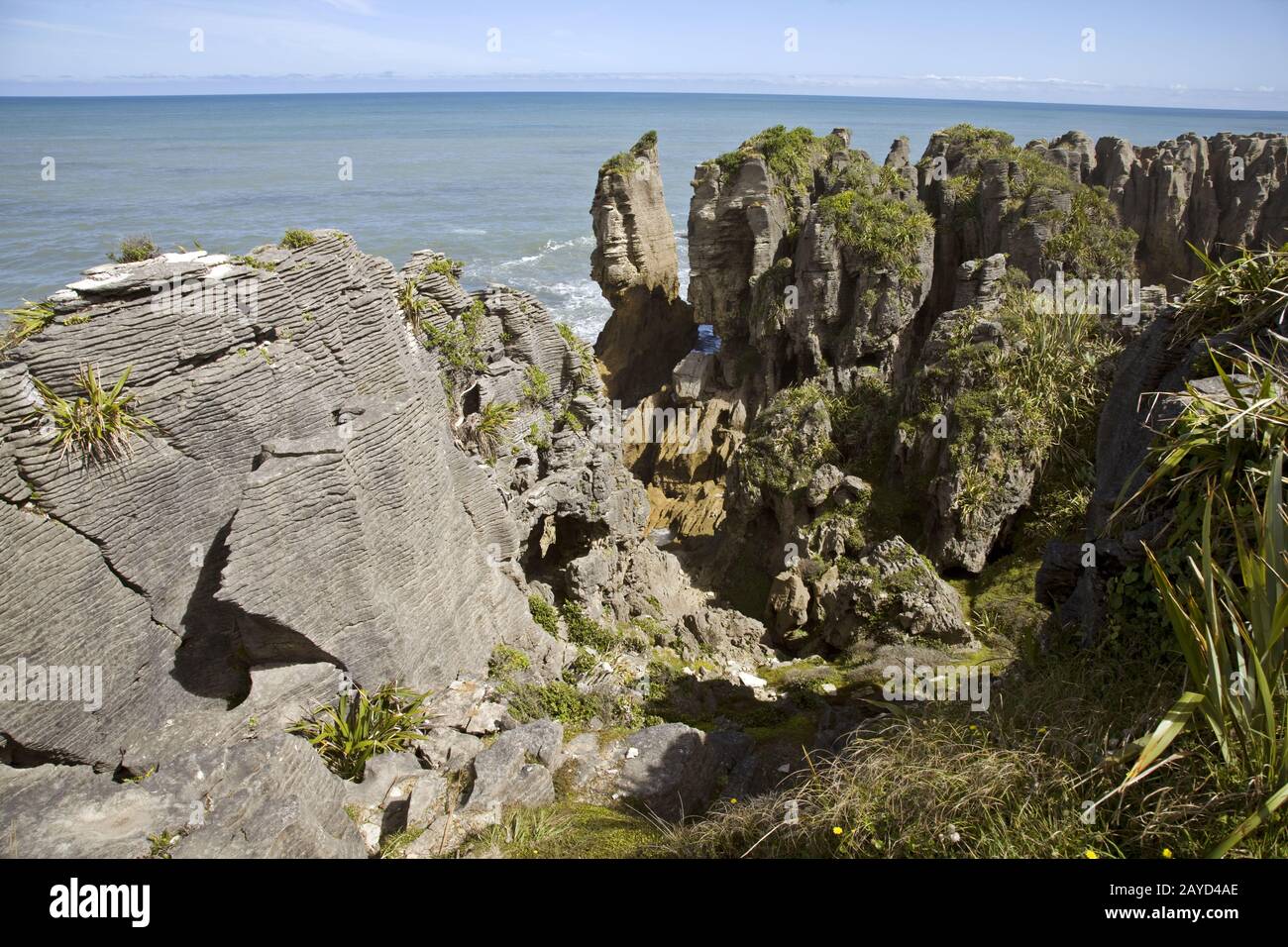 Pancake Rocks New Zealand Stock Photo - Alamy