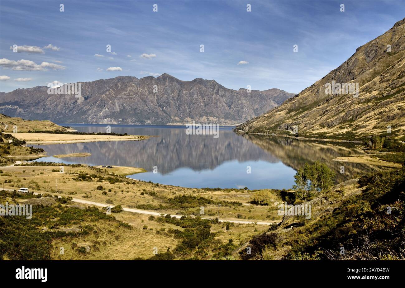 Lake Hawea New Zealand Stock Photo - Alamy