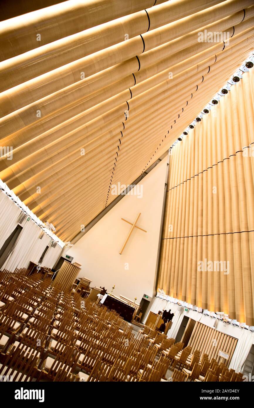 Cardboard Cathedral Christchurch Stock Photo - Alamy