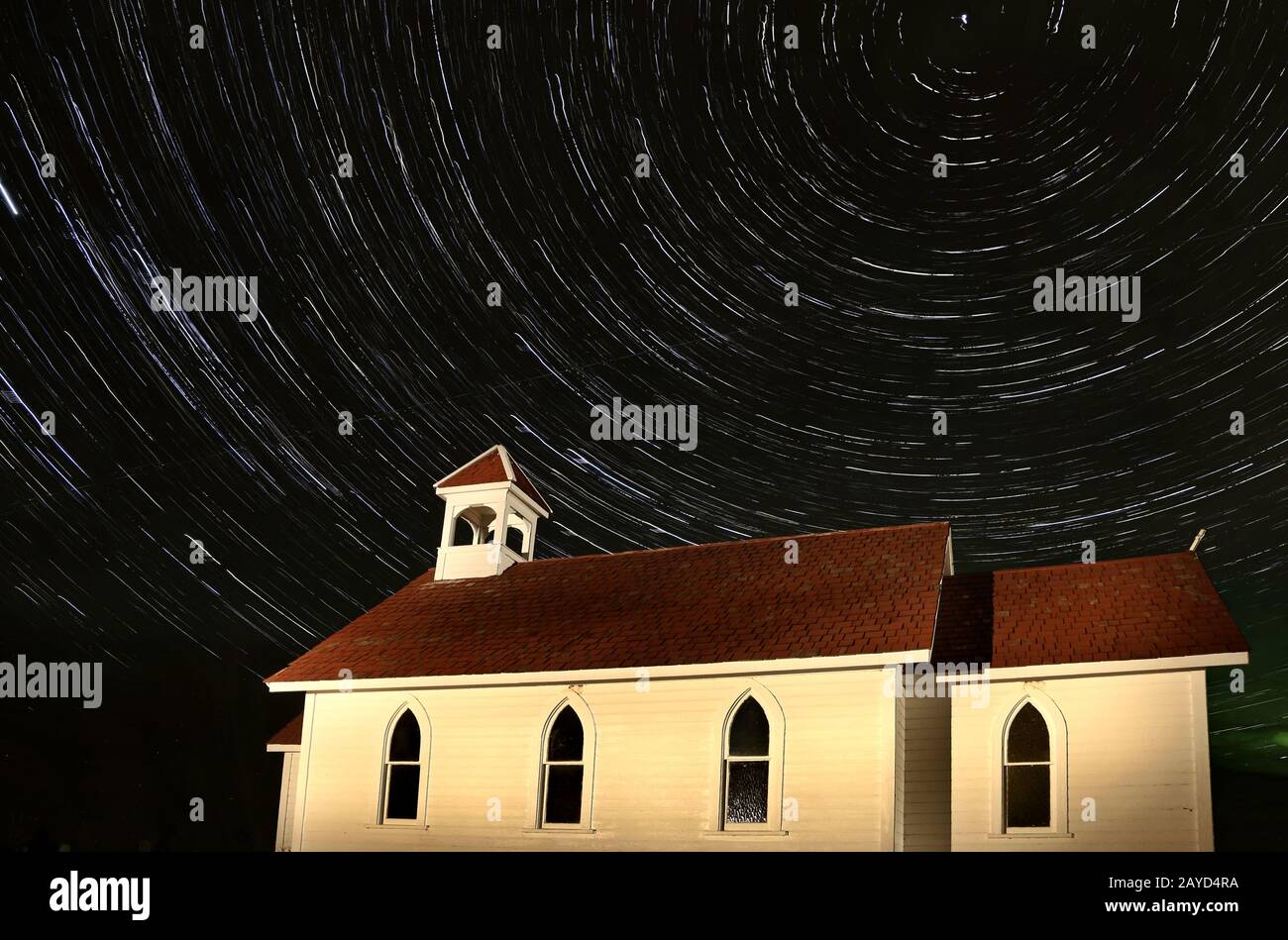 Country church night hi-res stock photography and images - Alamy
