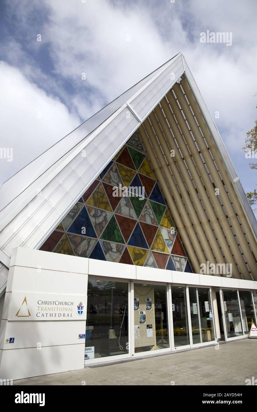 Cardboard Cathedral Christchurch Stock Photo - Alamy