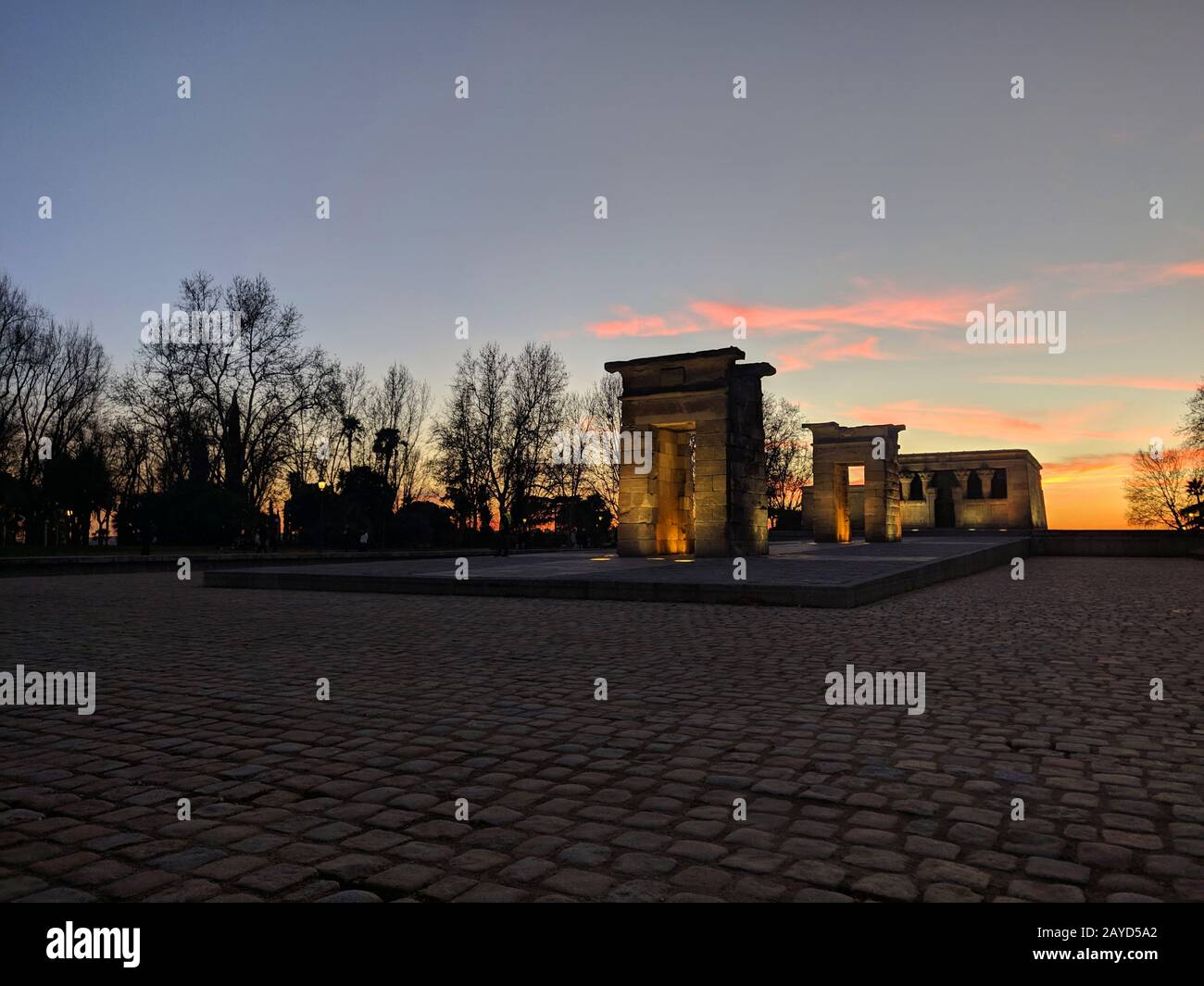 Temple of Debod an ancient Egyptian temple, Madrid , Spain Stock Photo ...