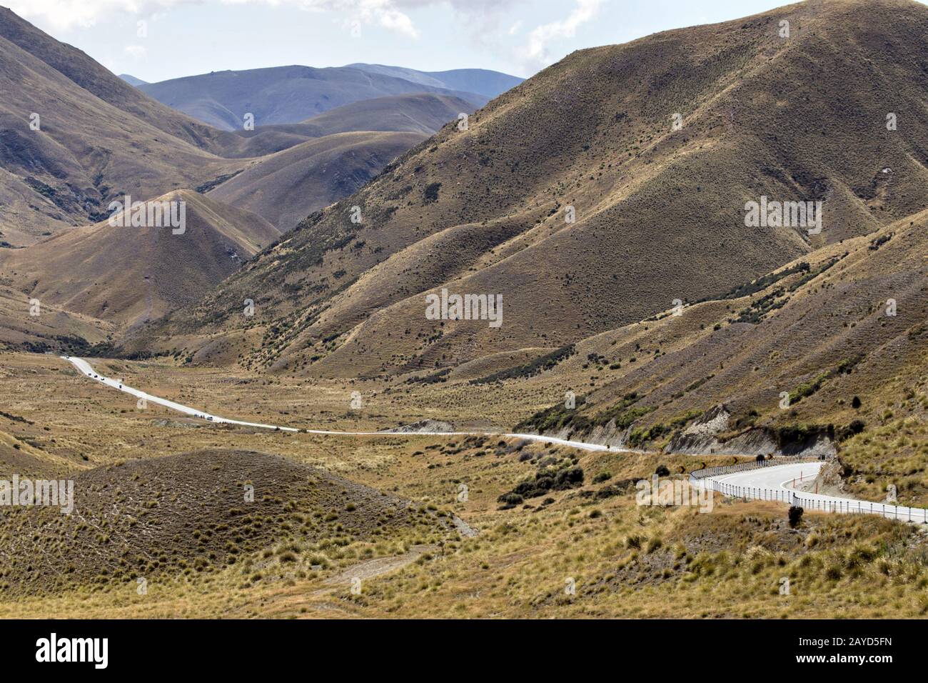 Lindis pass new zealand hi-res stock photography and images - Alamy