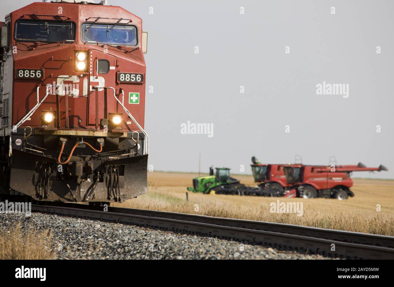 Train and Combine Stock Photo - Alamy