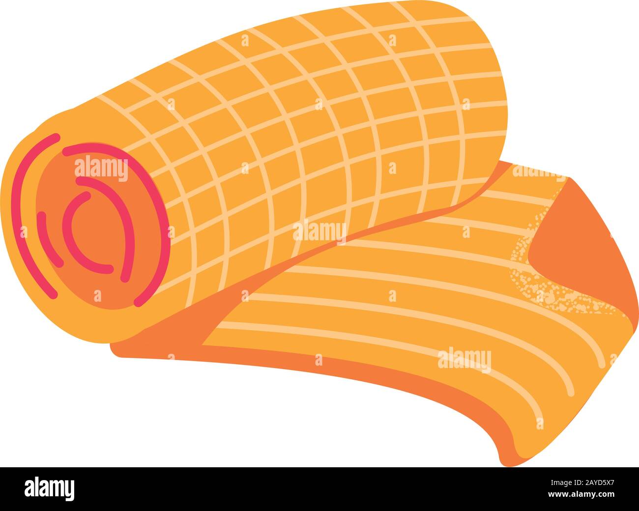 sport towel icon over white background, flat and colorful design ...