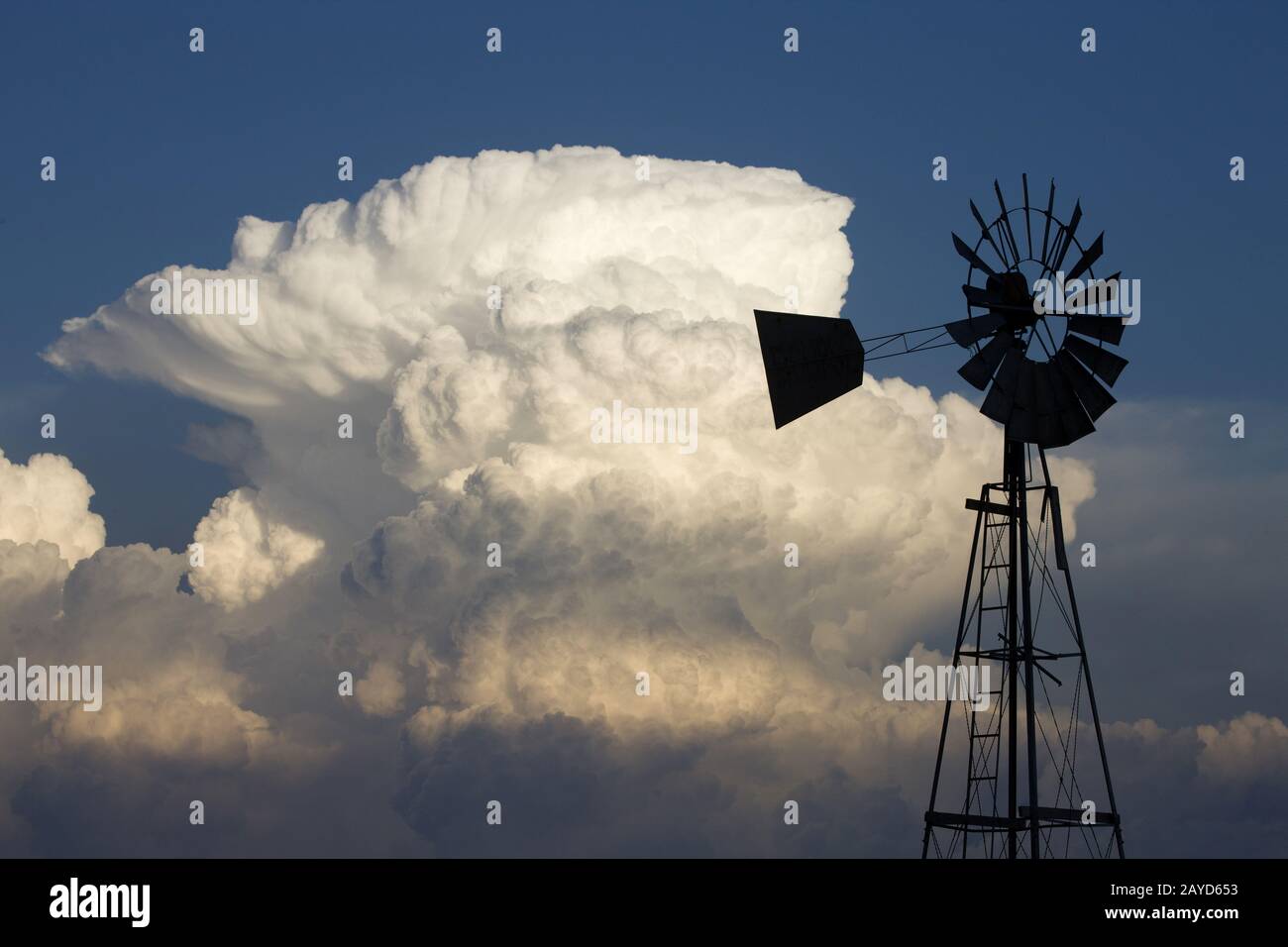 Old Fashioned Wind Mill Stock Photo - Alamy