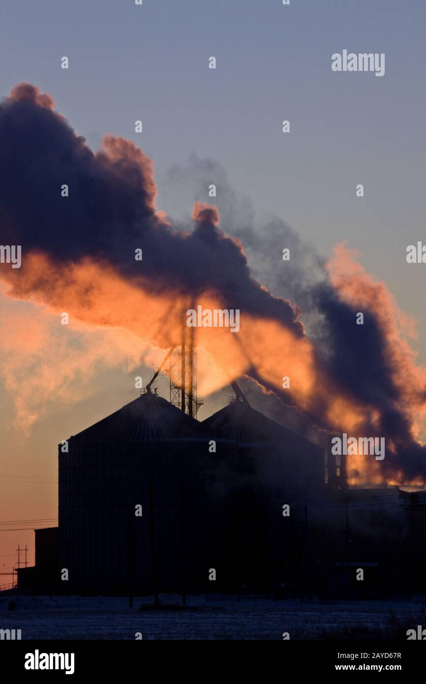 Pollution at Sunset Stock Photo - Alamy
