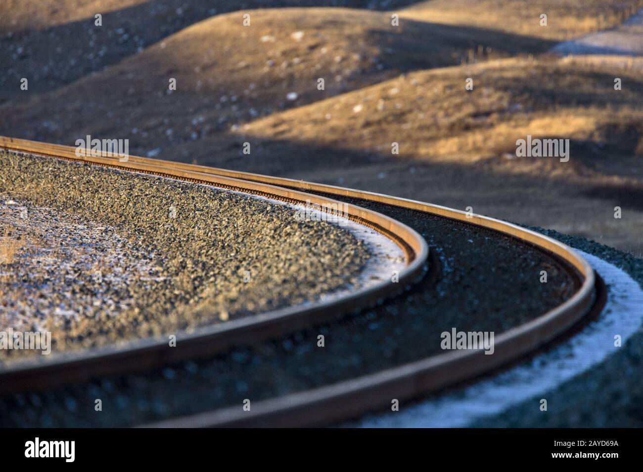 New Rail Tracks Stock Photo - Alamy