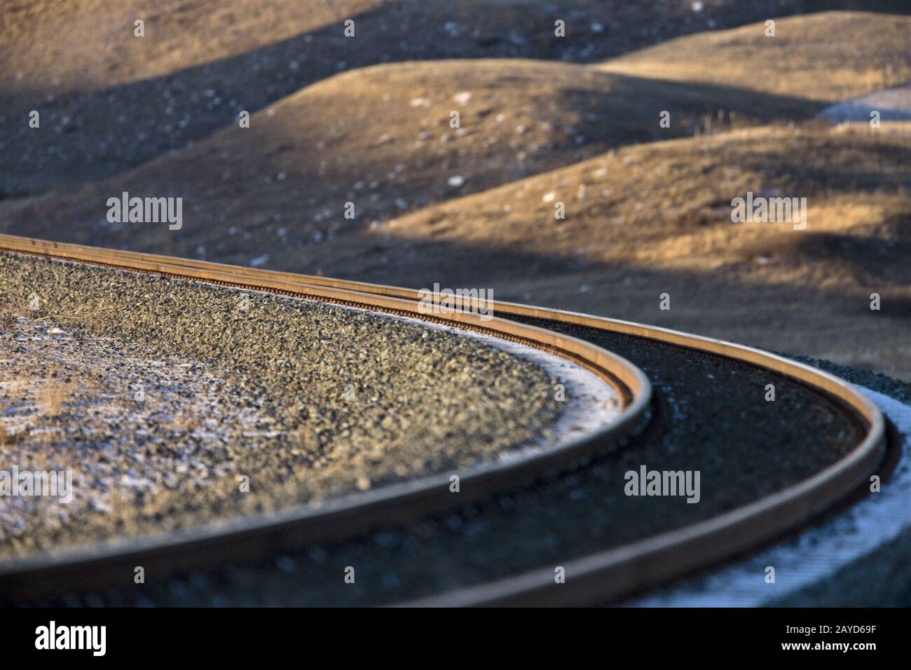 New Rail Tracks Stock Photo - Alamy