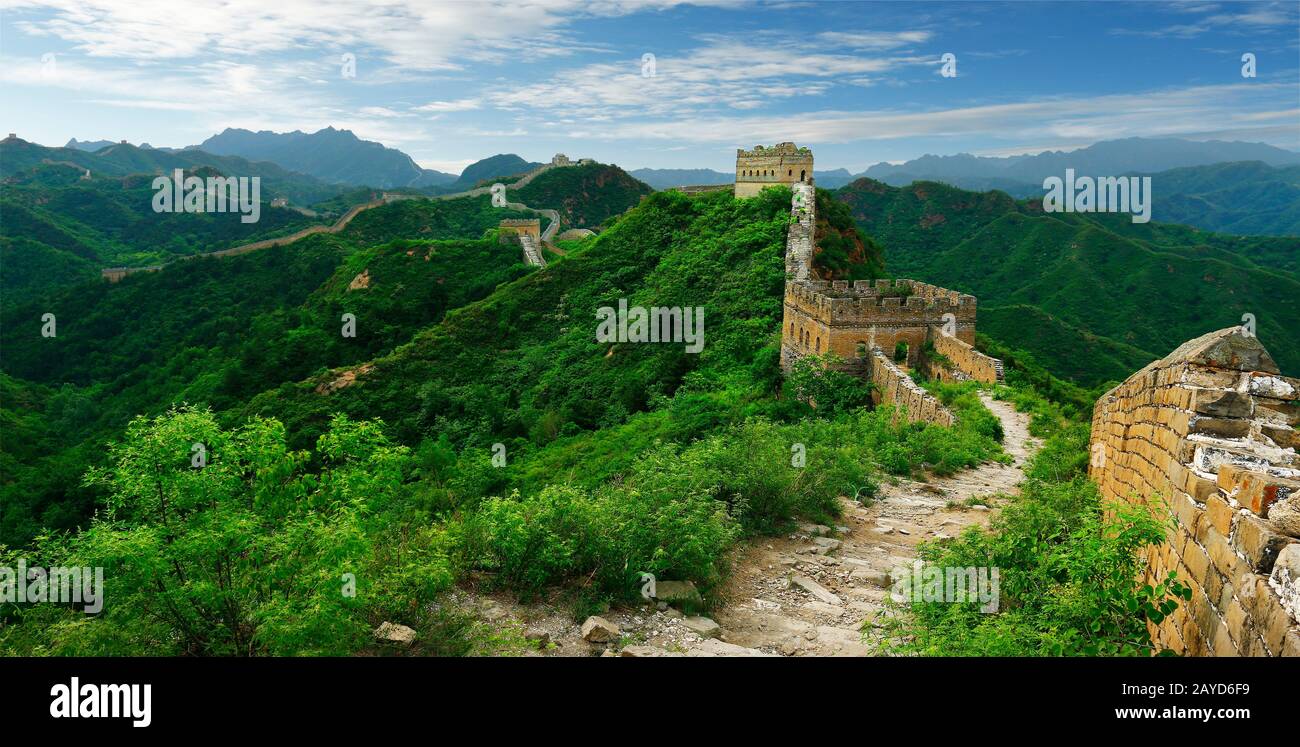Great Wall of china near jinshanling Stock Photo - Alamy