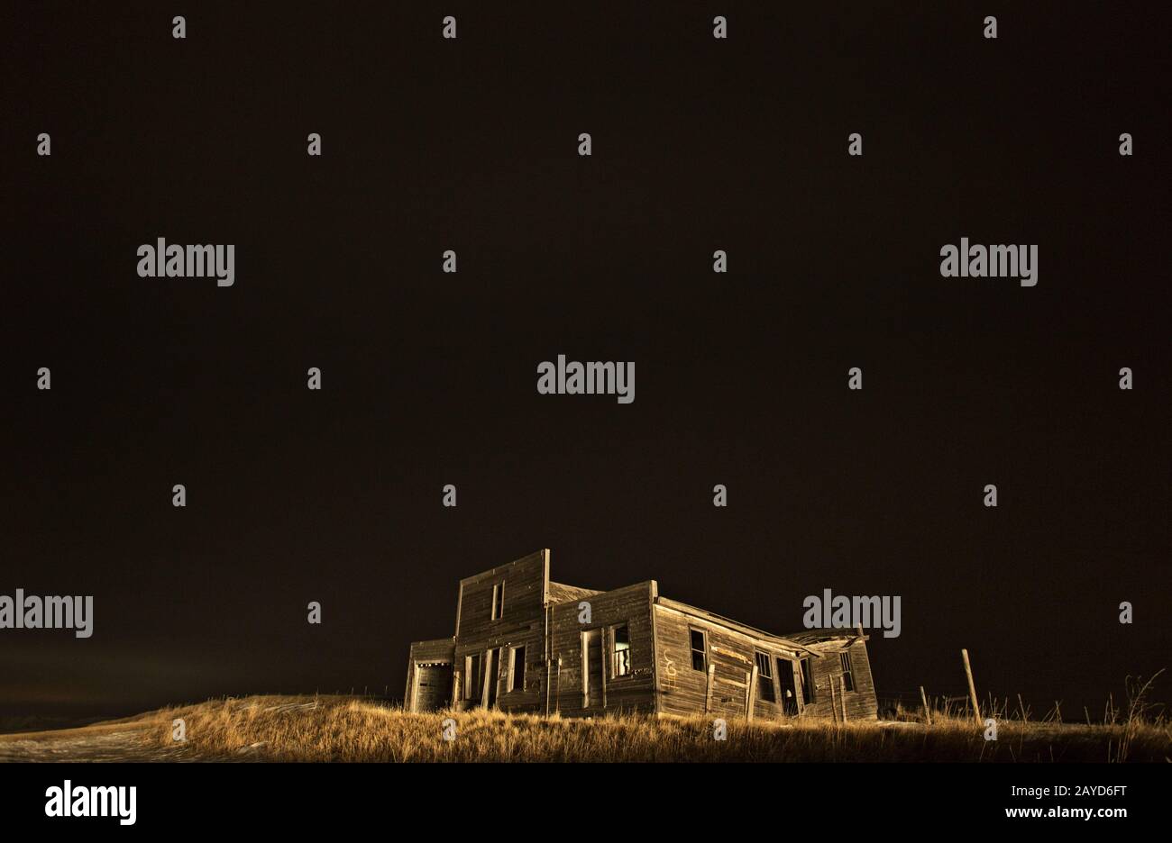 Night Picture Ghost Town Stock Photo - Alamy