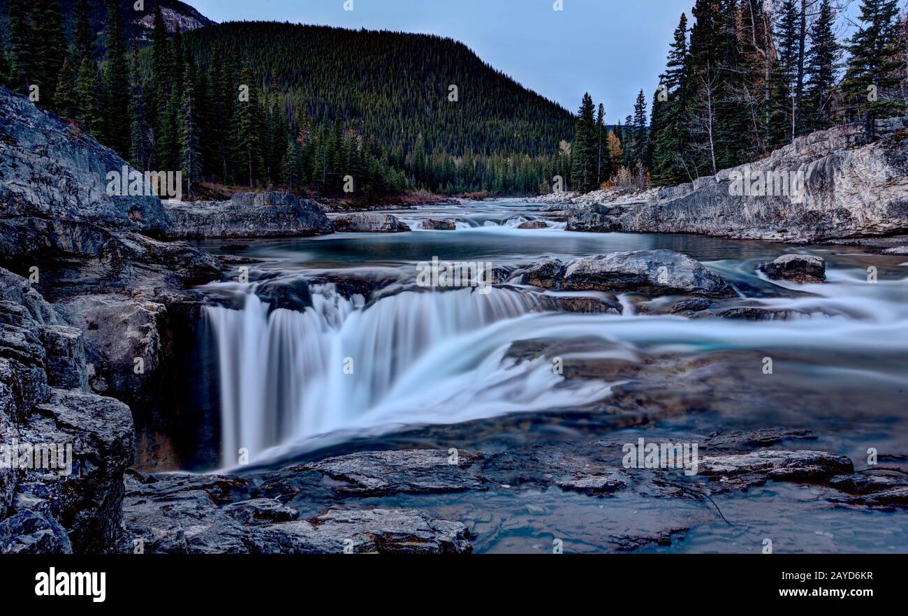 Elbow Falls Alberta Stock Photo - Alamy
