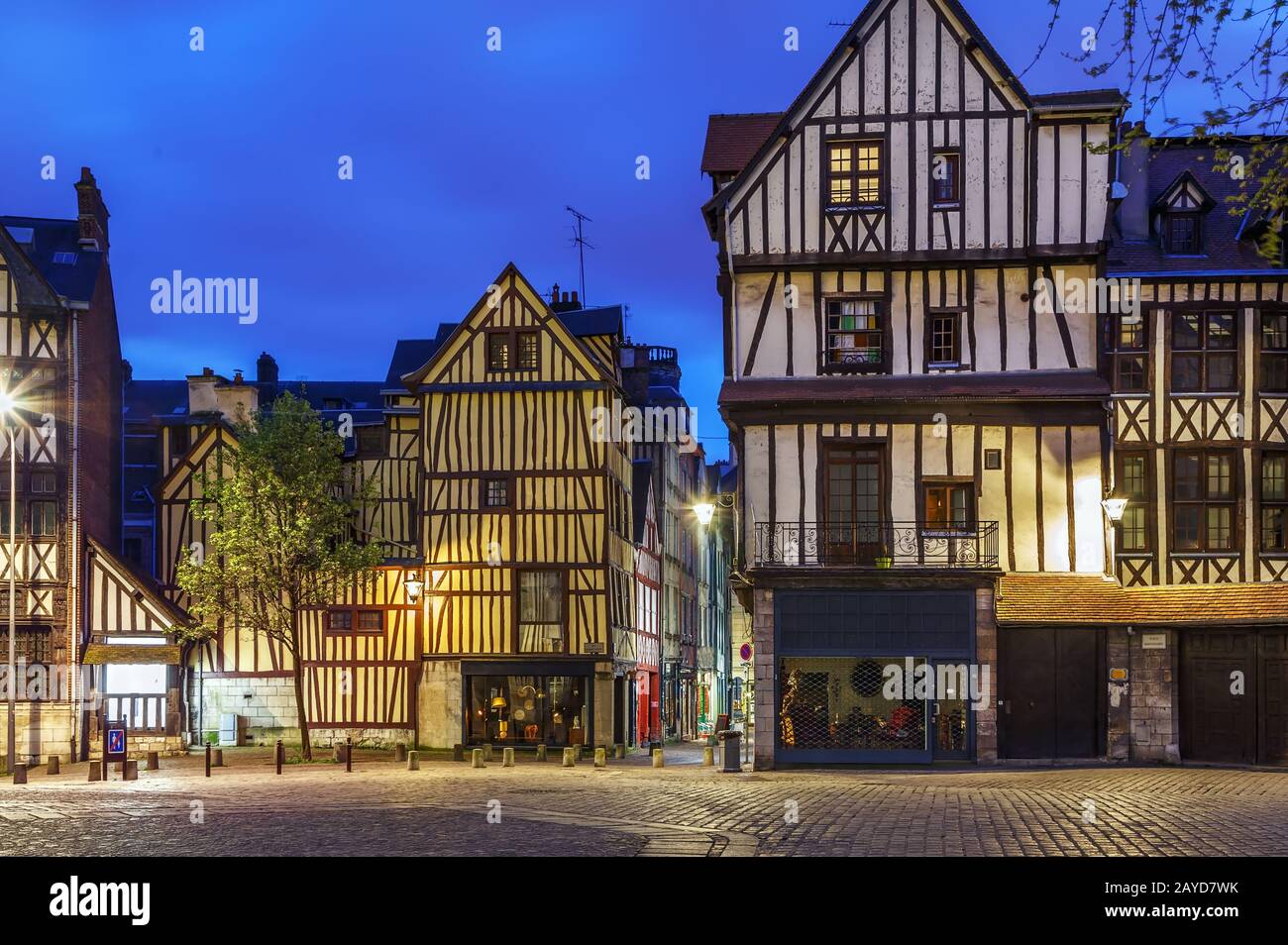 Street in Rouen, France Stock Photo - Alamy