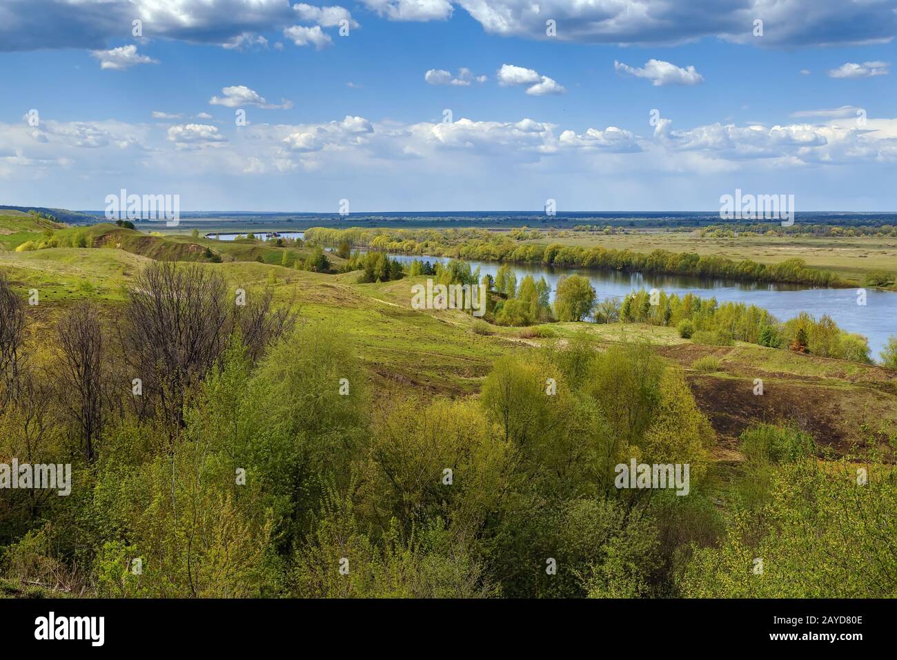 View of the Oka river, Russia Stock Photo - Alamy