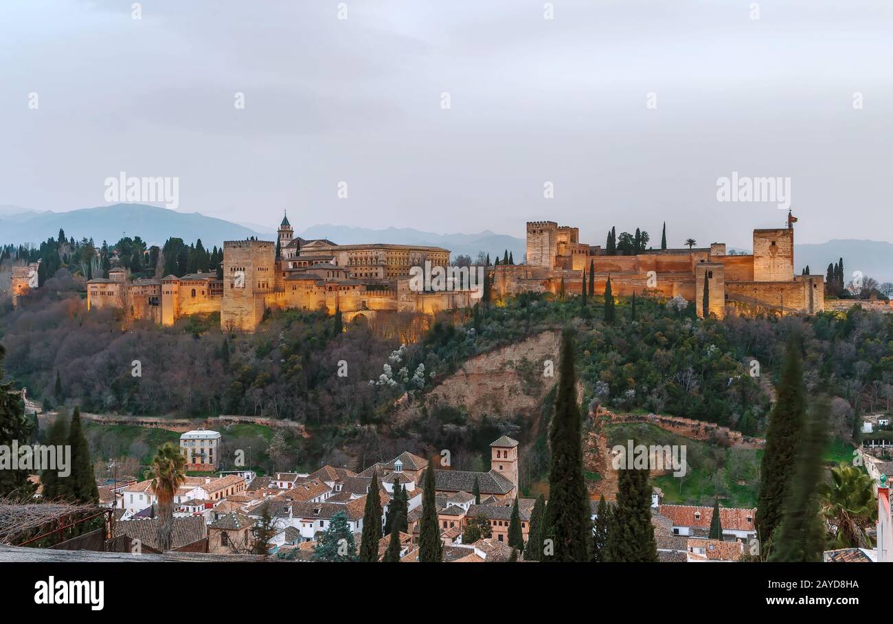 Granada alhambra view hi-res stock photography and images - Alamy